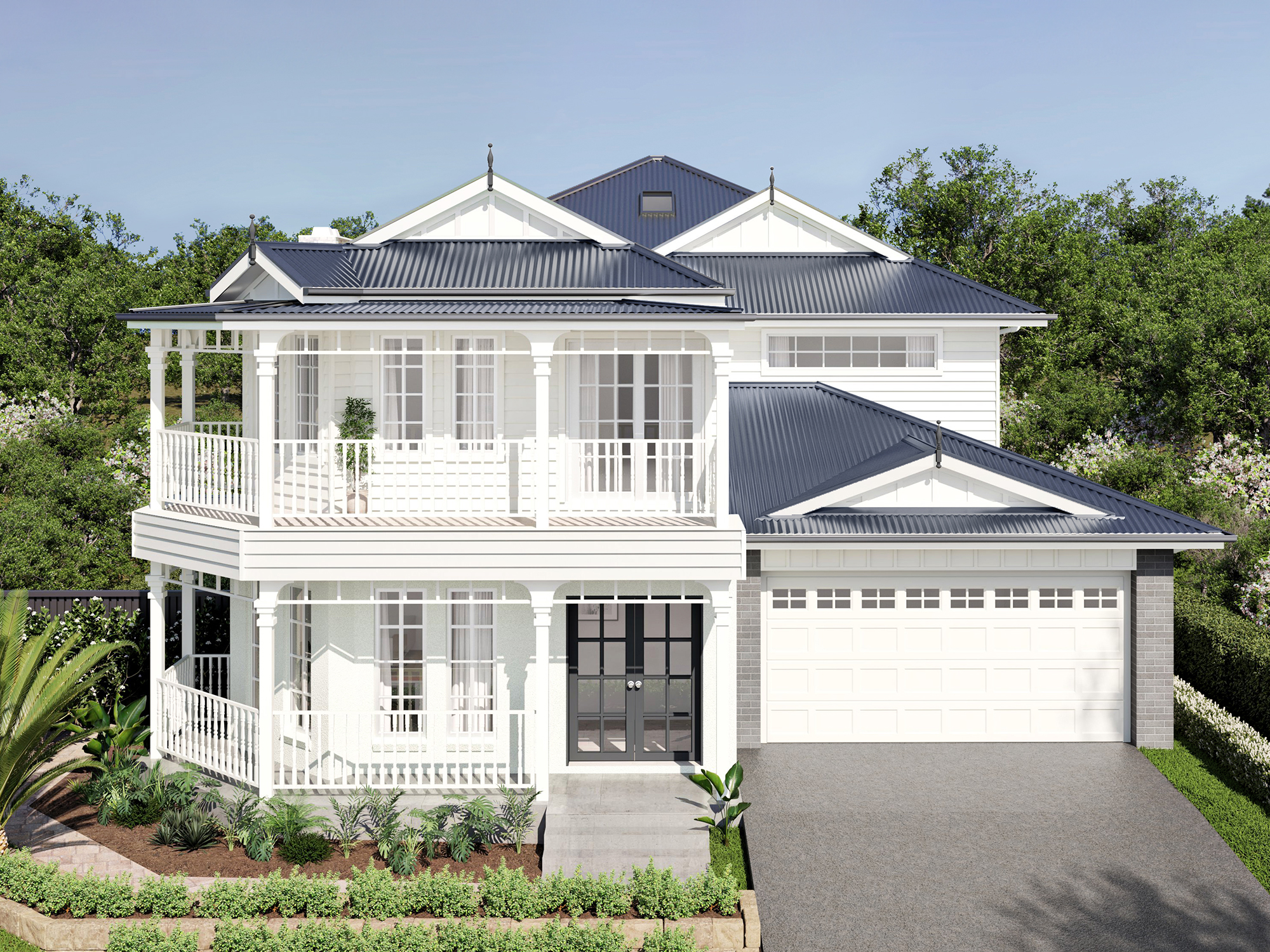 Modern Double Storey House Designs & Plans