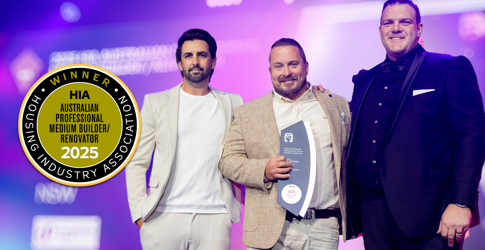 Better Built Homes Wins HIA Medium Builder Award 2024—Back-to-Back Champions!